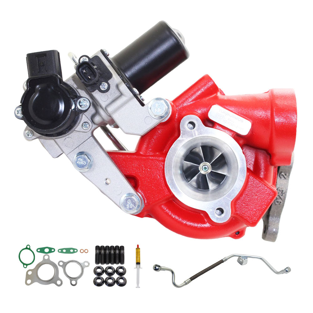 GEN1 High Flow Turbo Charger With Genuine Oil Feed Pipe For Toyota Lan ...